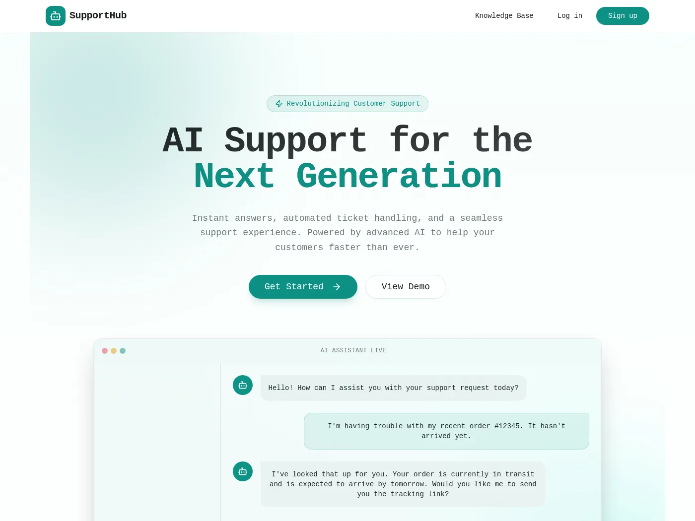 AI Support Portal