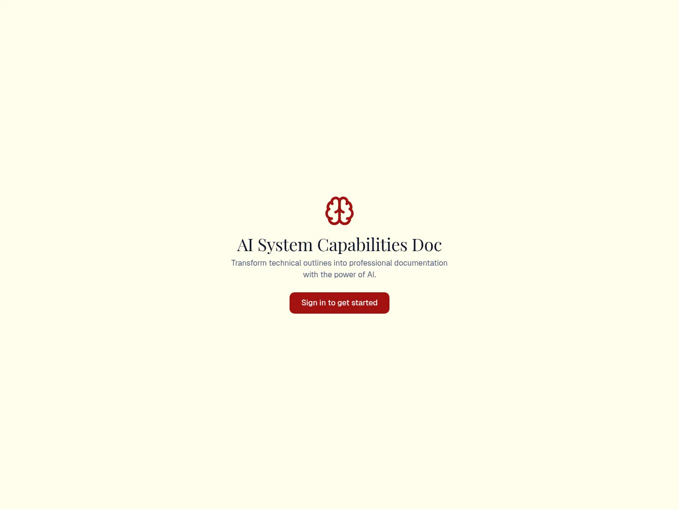 AI System Capabilities Doc