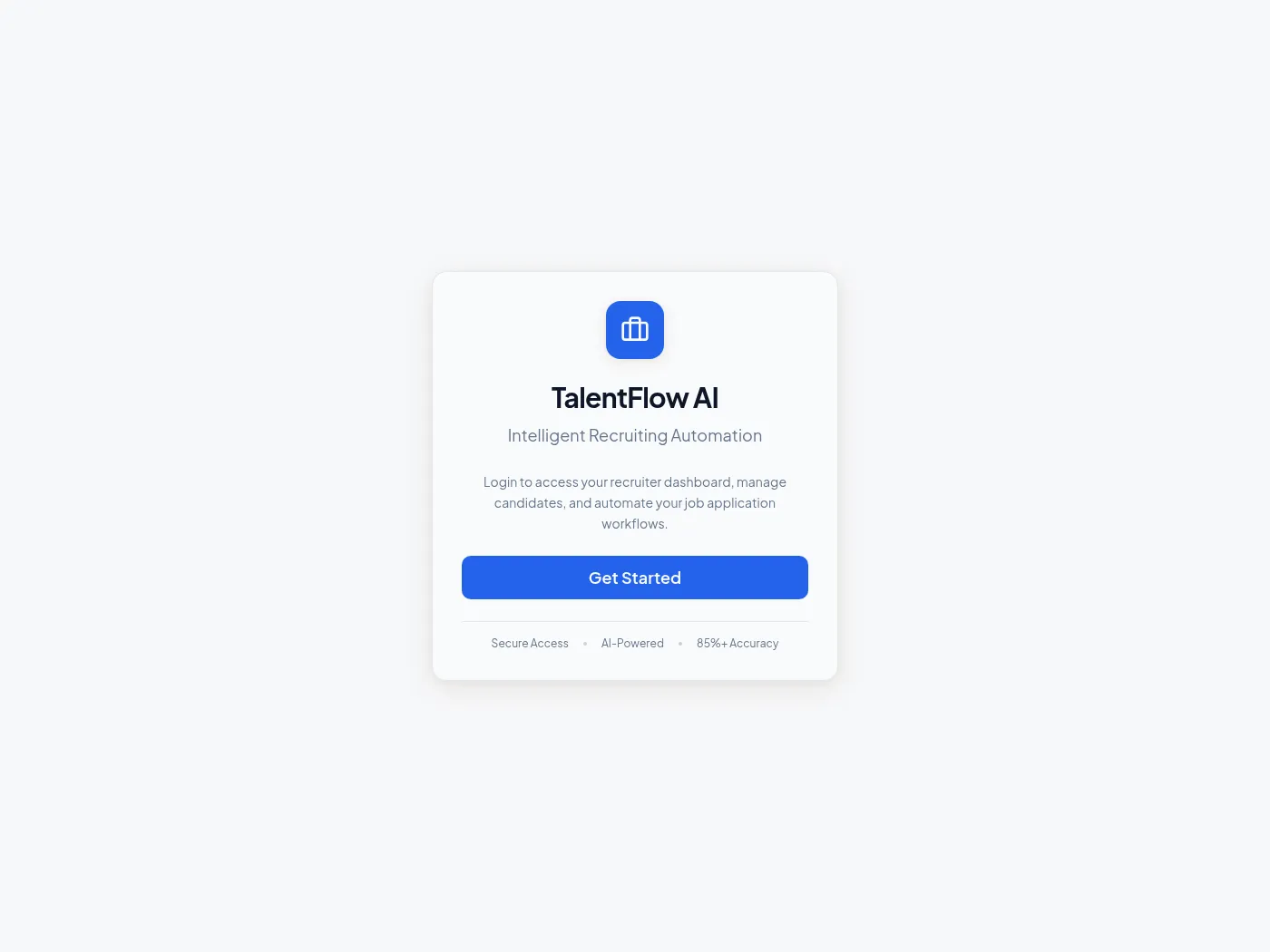 TalentFlow AI Recruiter