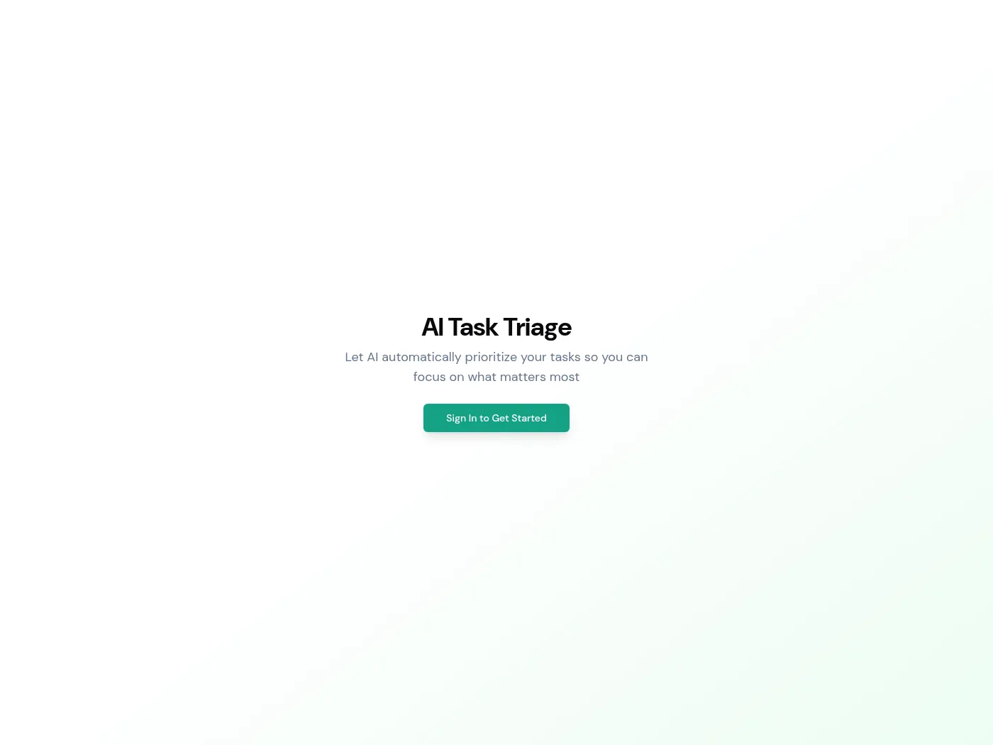 AI Task Triage