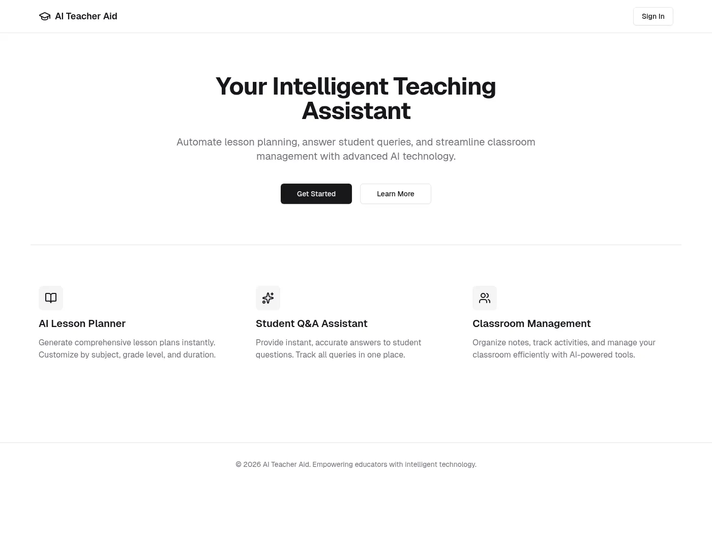 AI Teacher Aid