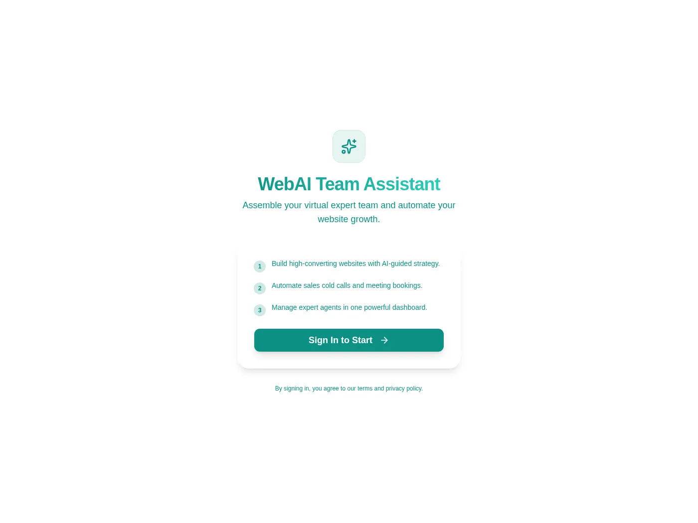 WebAI Team Assistant