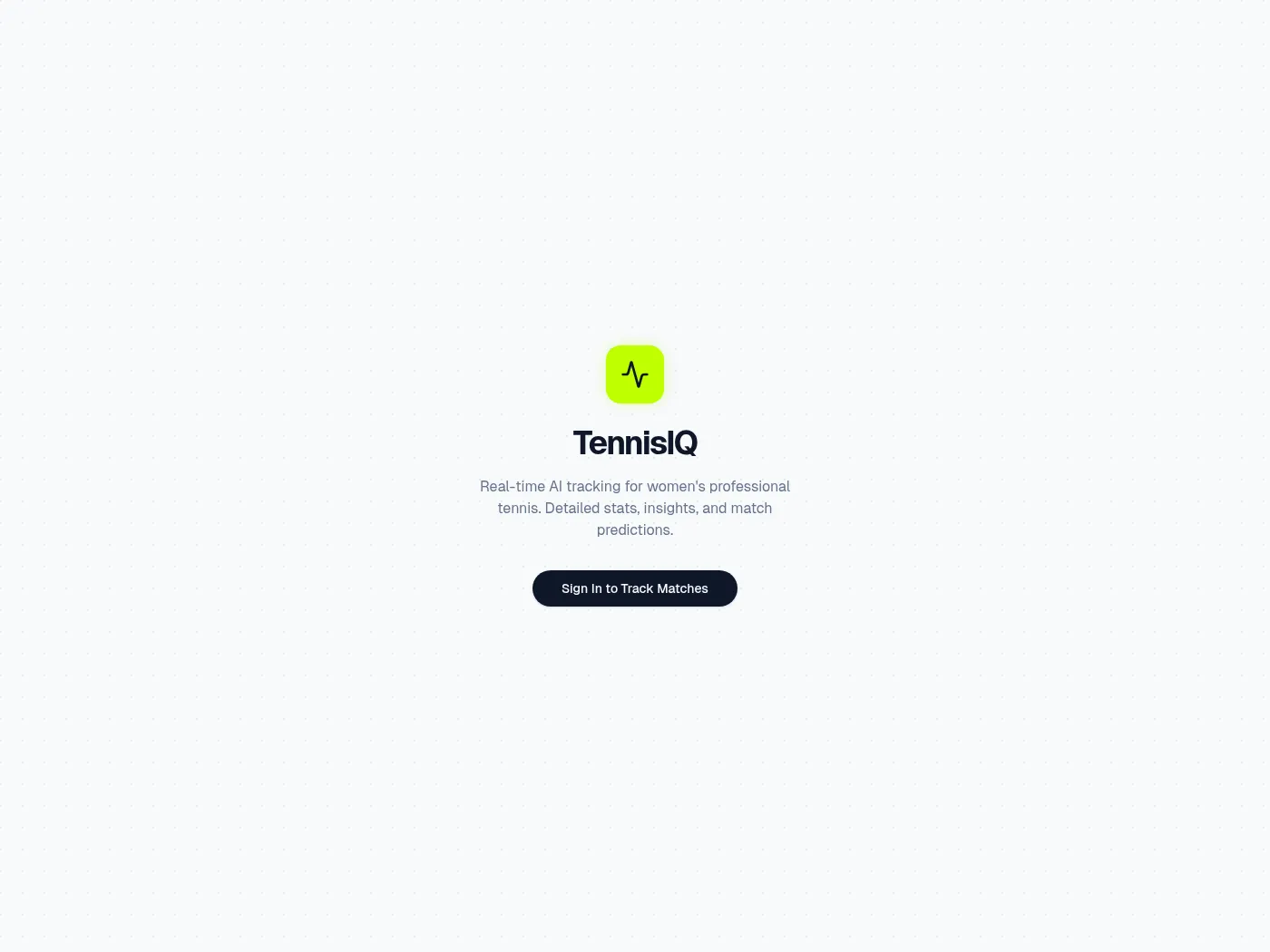 TennisIQ Match Tracker