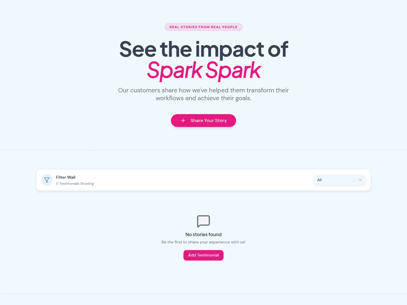 Testimonial Spark