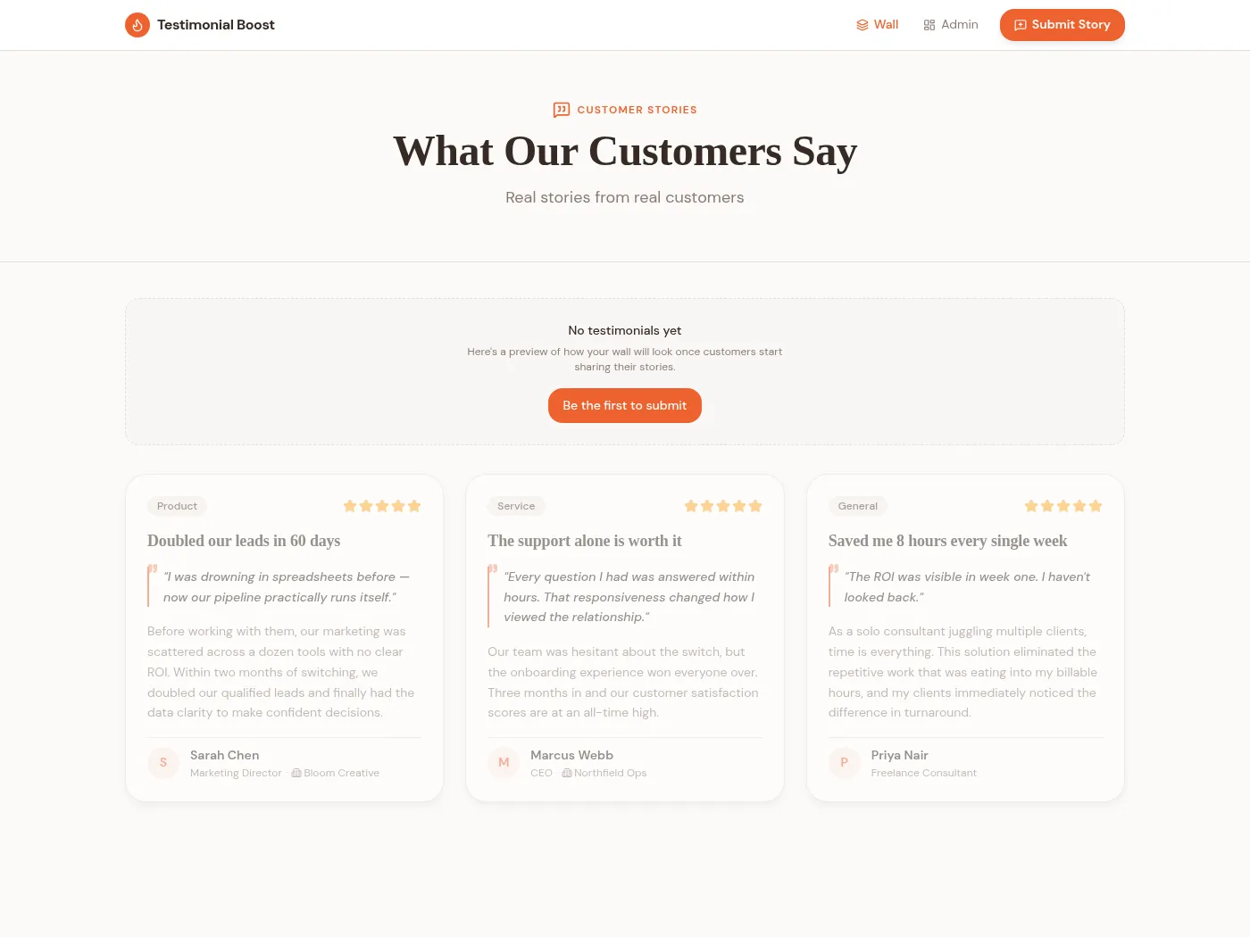 Testimonial Boost