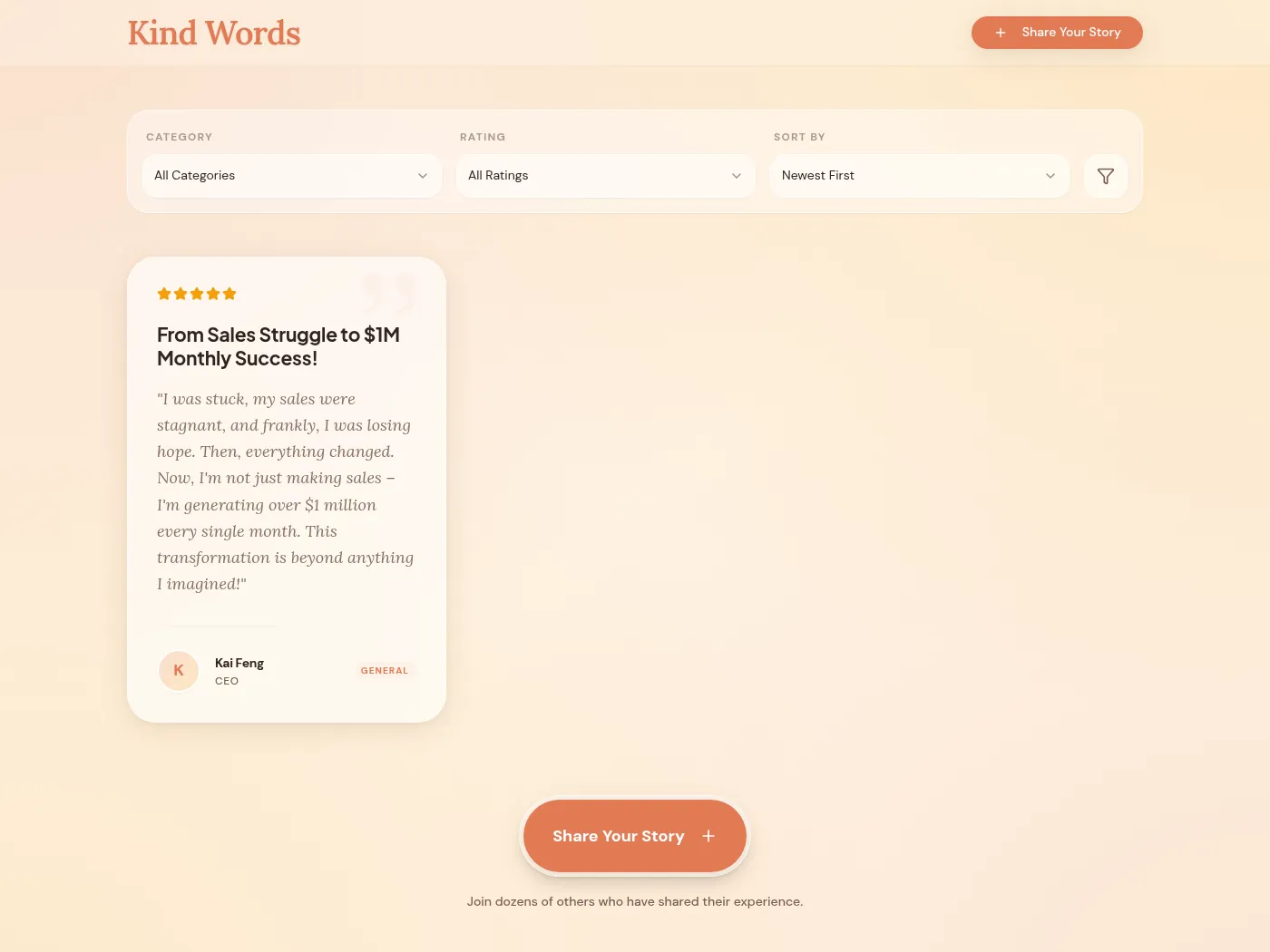 AI Testimonial Wall