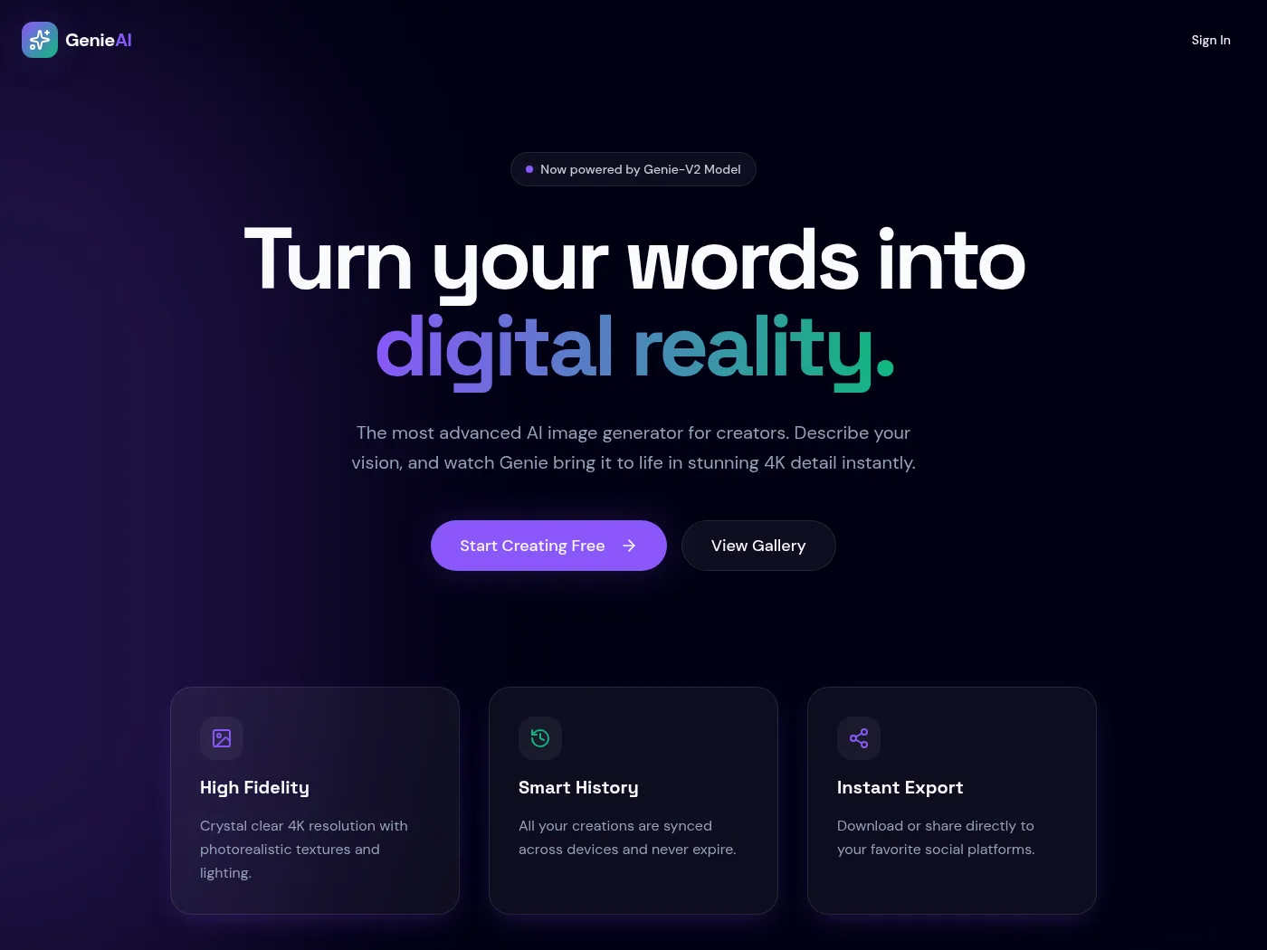 Text2Image Genie