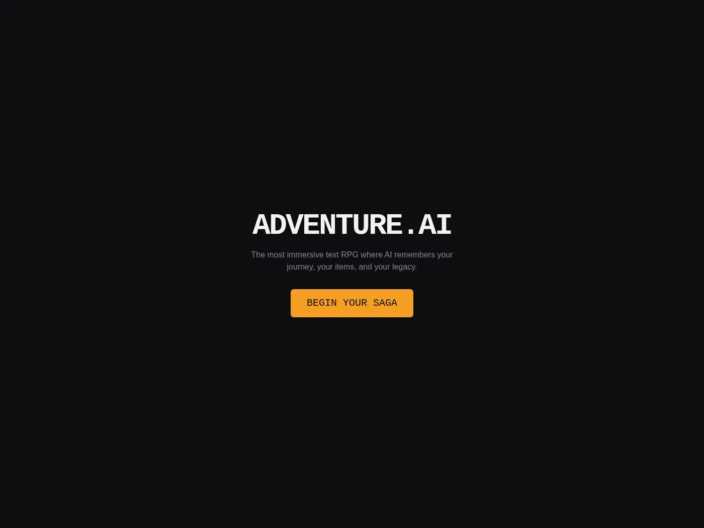 AI Adventure Text Game
