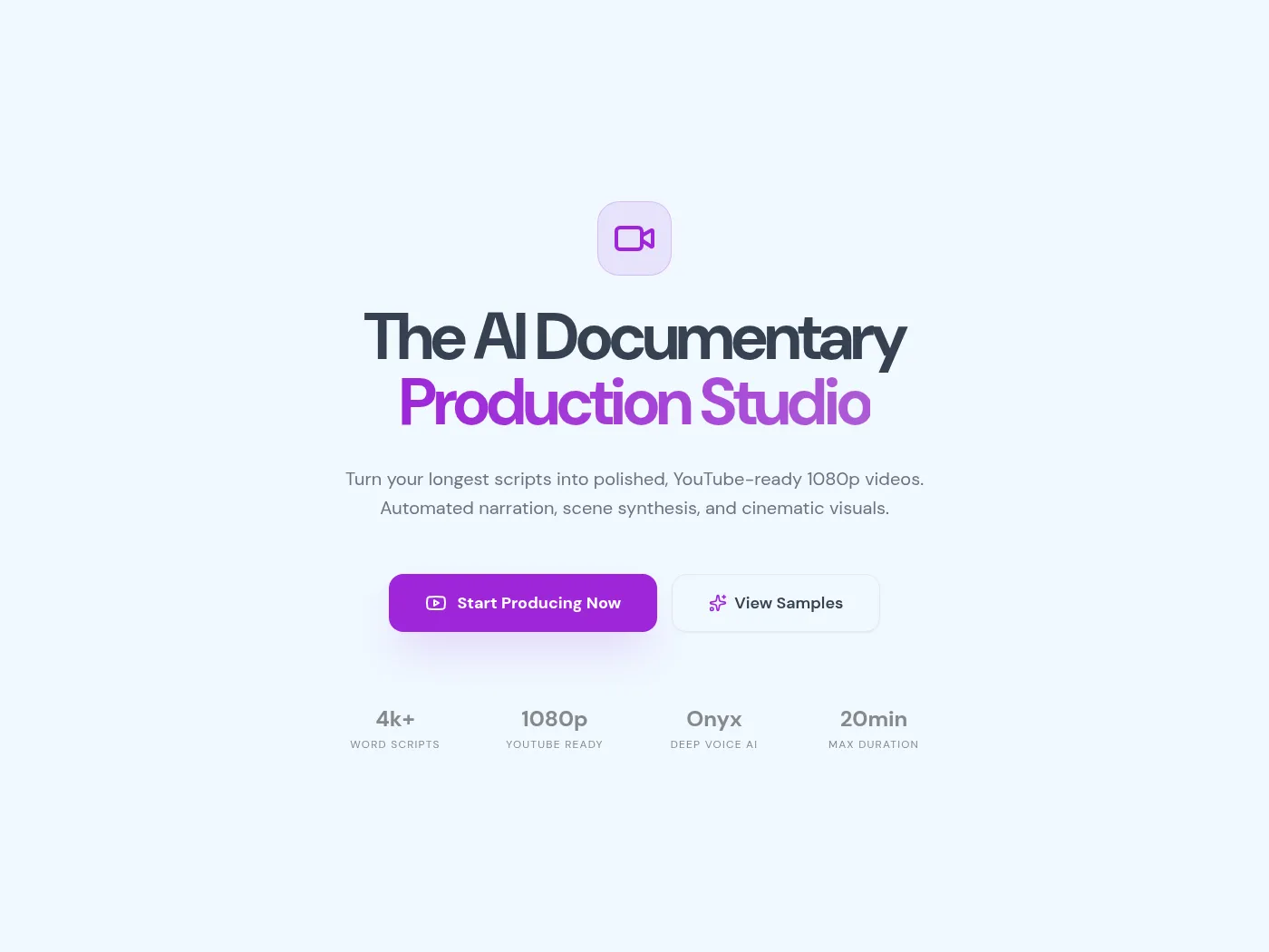 Script2YouTube AI Generator