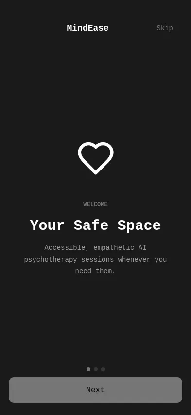 MindEase AI Therapy