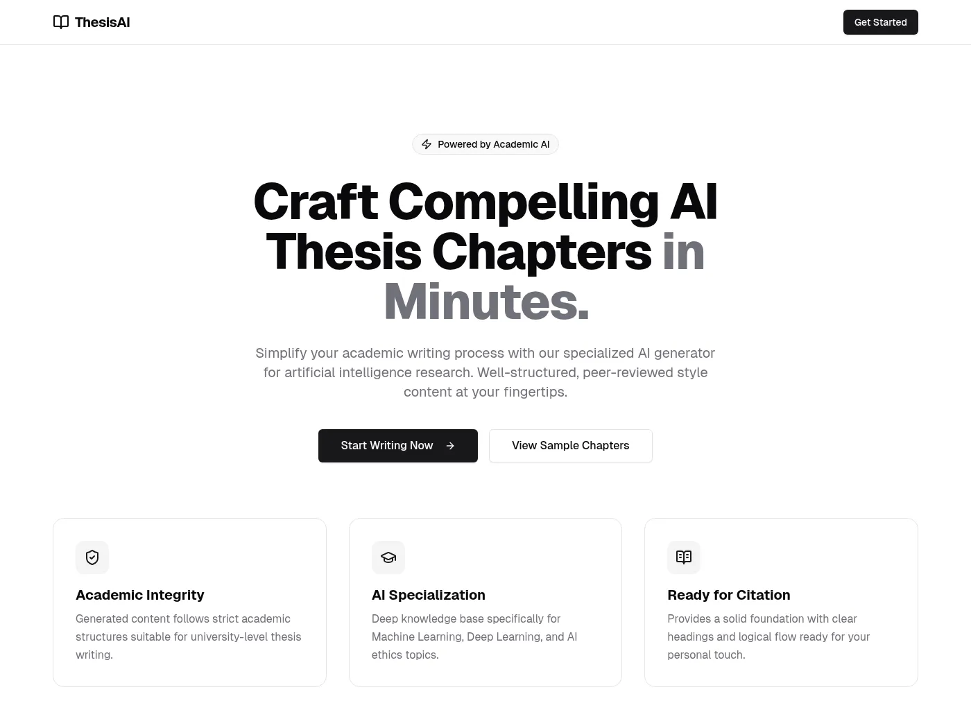 AI Thesis Chapter Maker