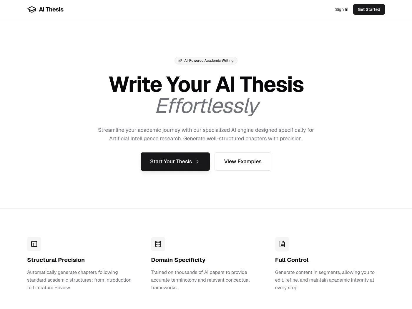 AI Thesis Chapter Generator