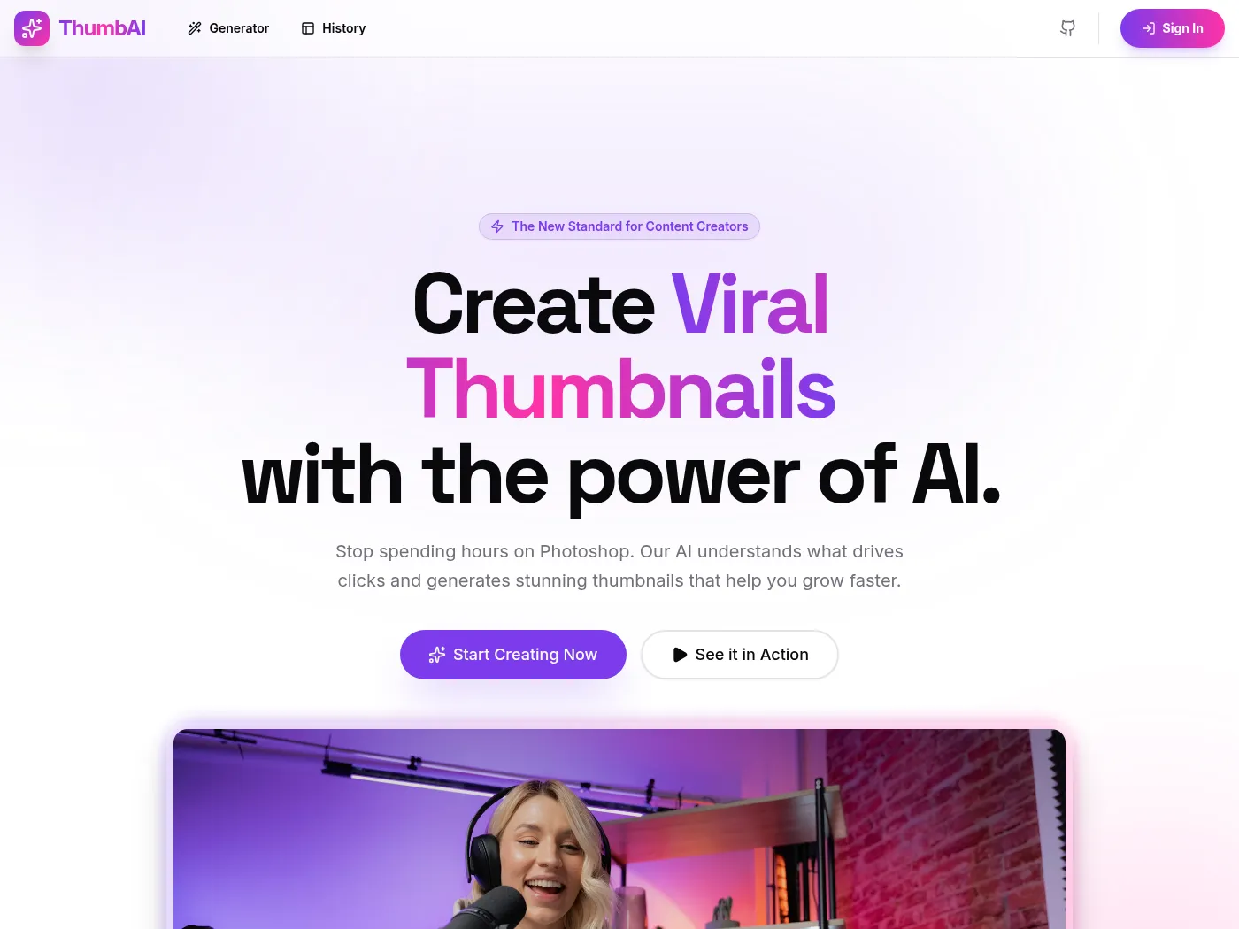 AI Thumbnail Generator
