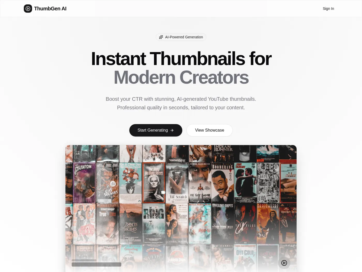 AI Thumbnail Generator