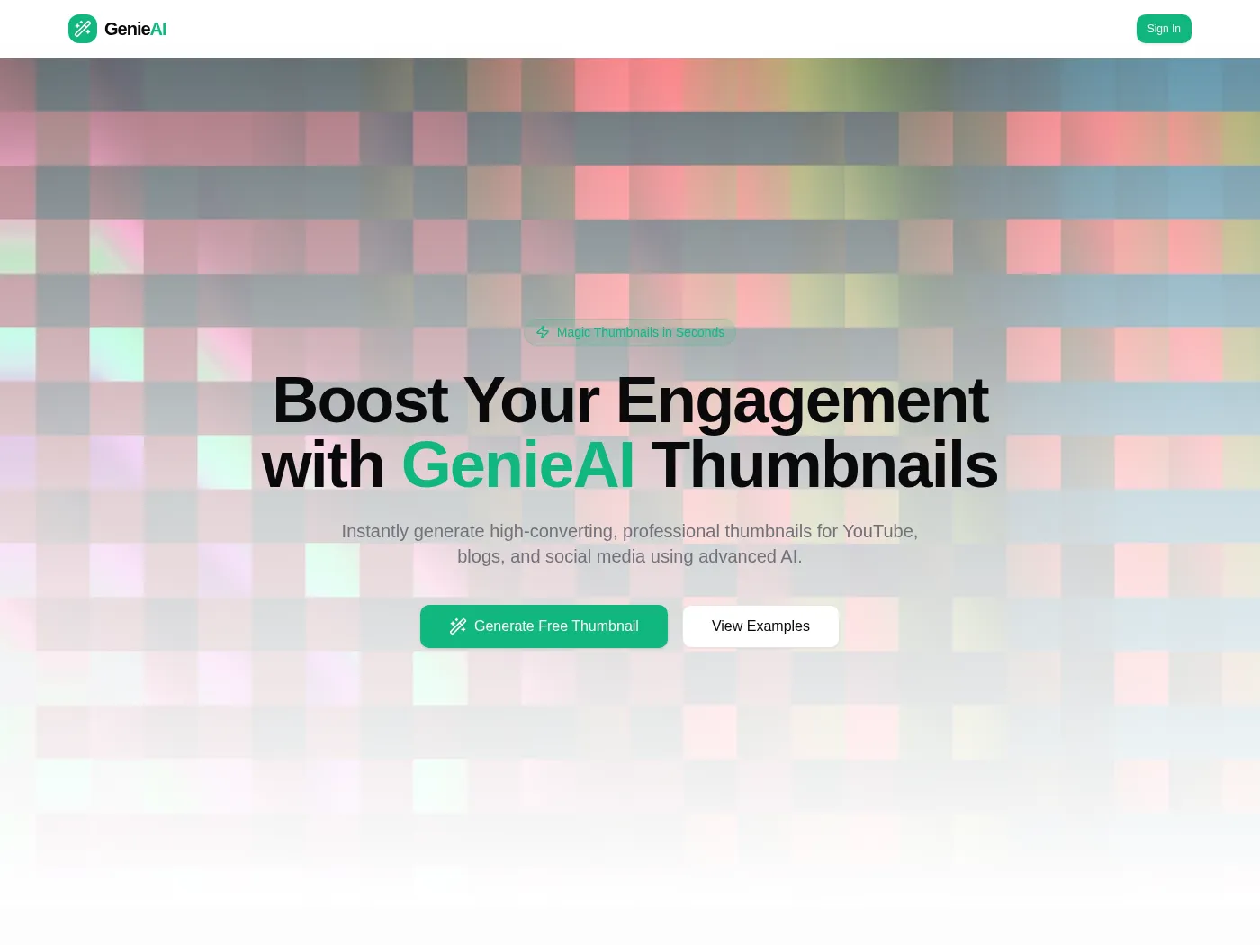 AI Thumbnail Genie