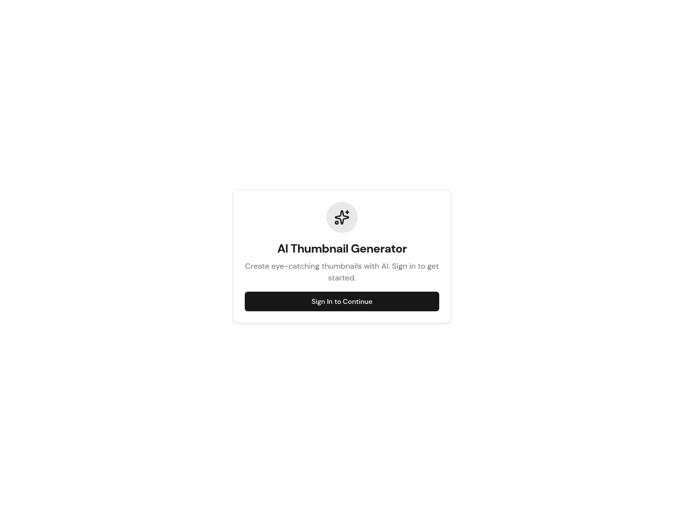 AI Thumbnail Generator