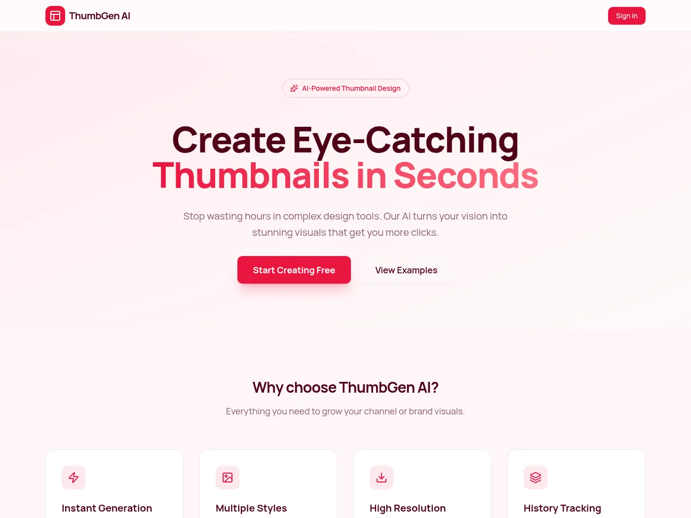AI Thumbnail Generator