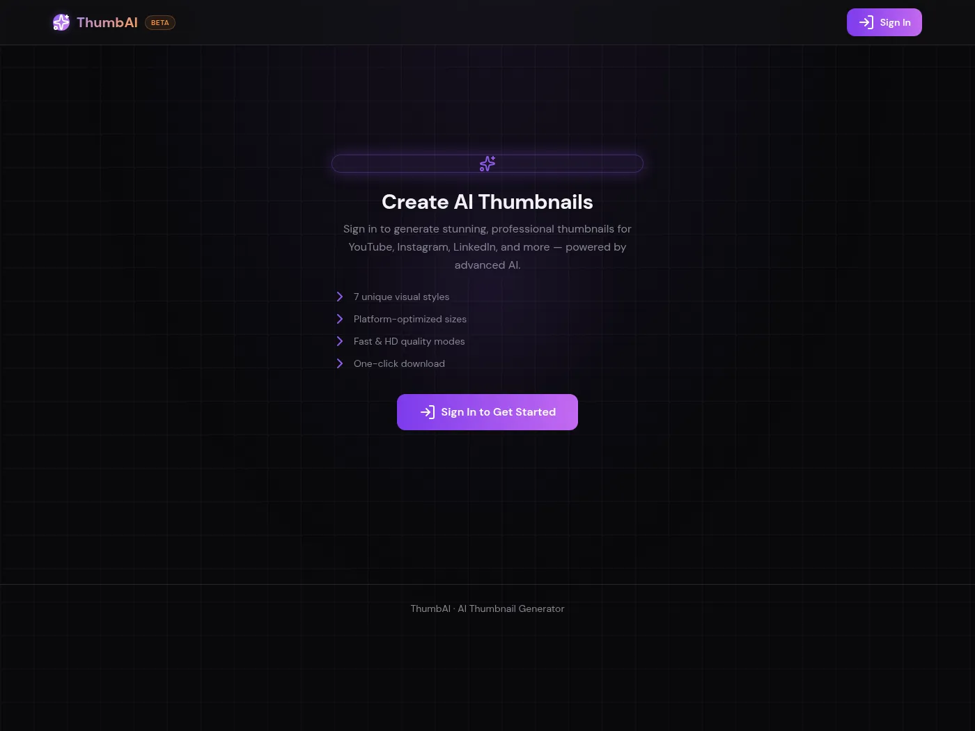 AI Thumbnail Generator
