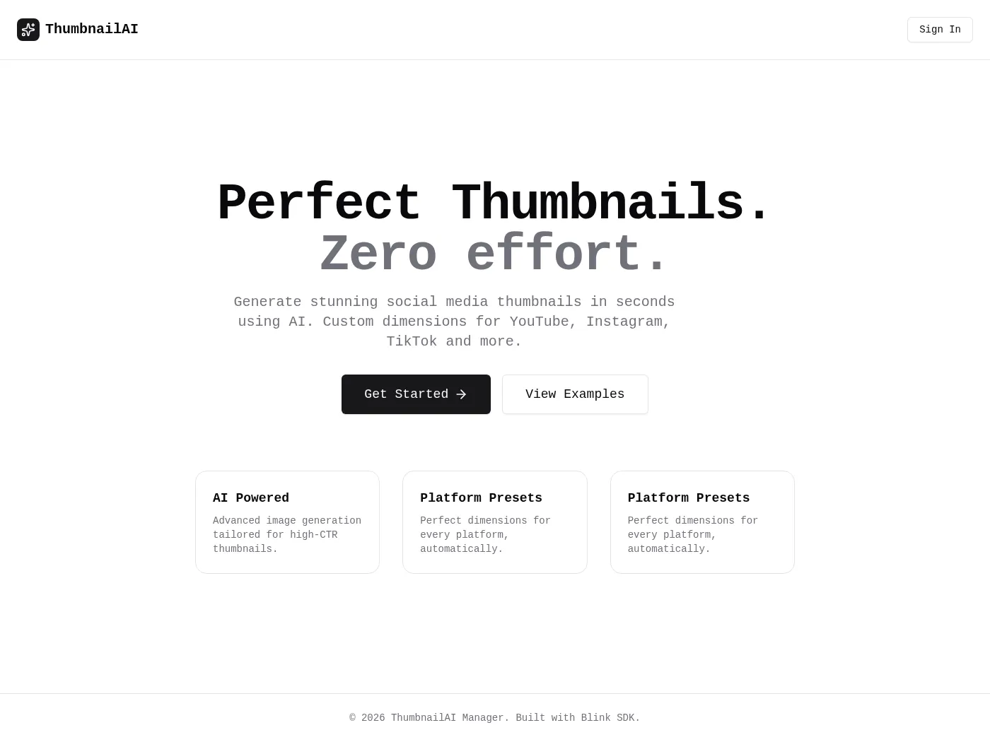ThumbnailAI Manager