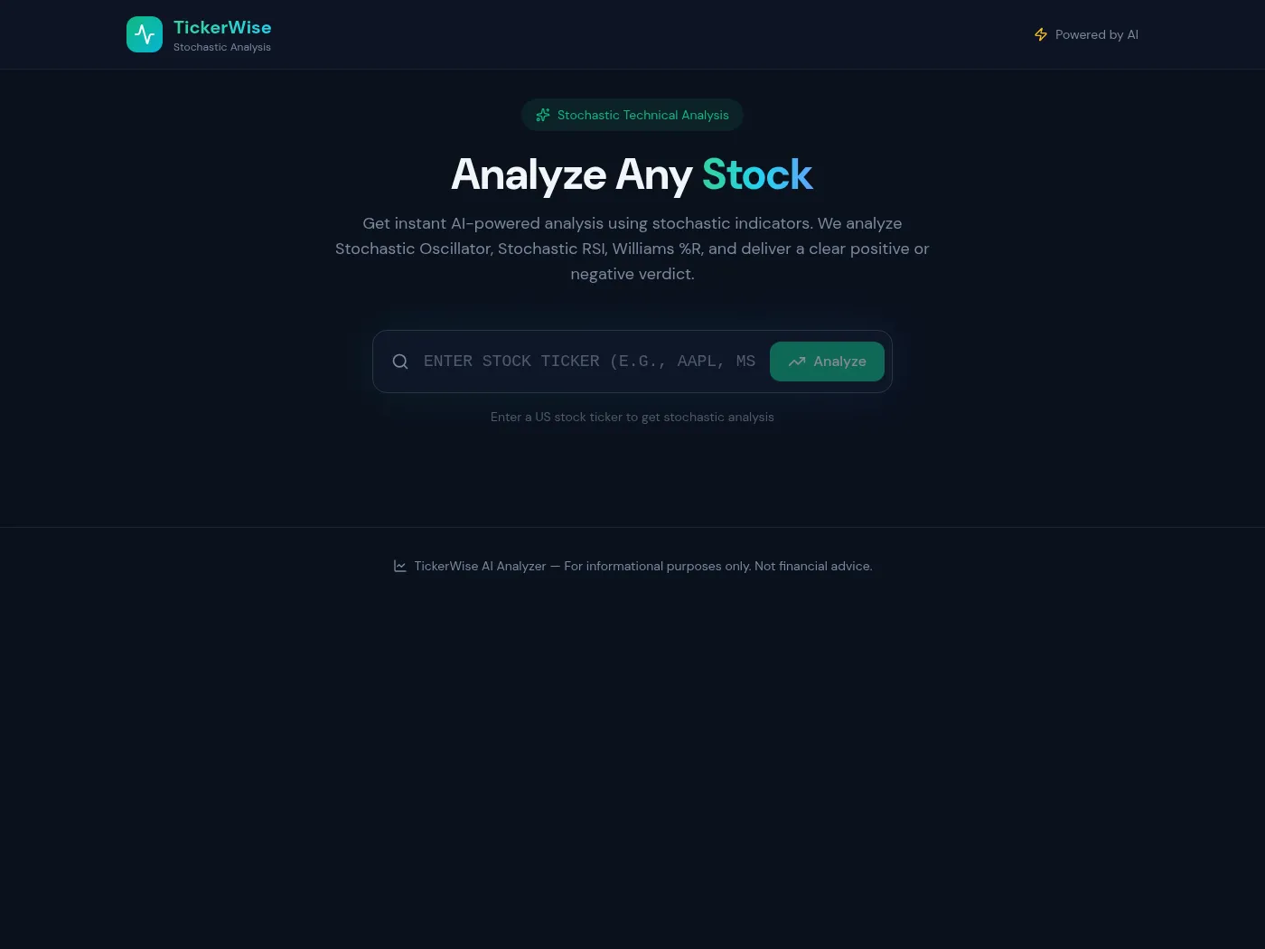 TickerWise AI Analyzer