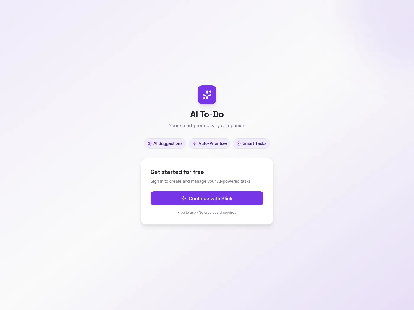 AI To-Do App
