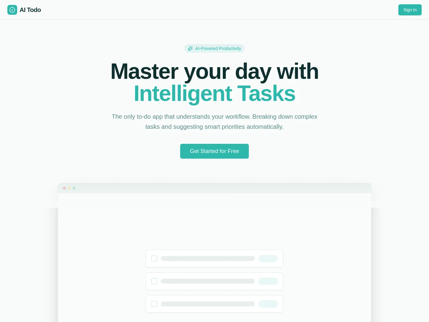 AI To-Do App