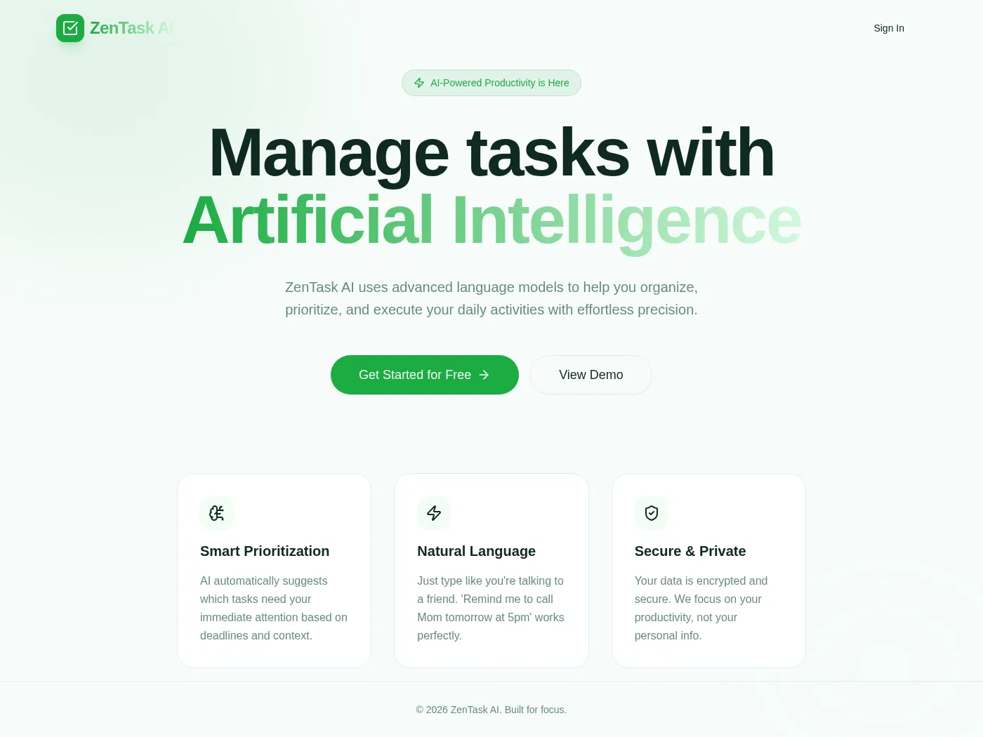 AI To-Do App