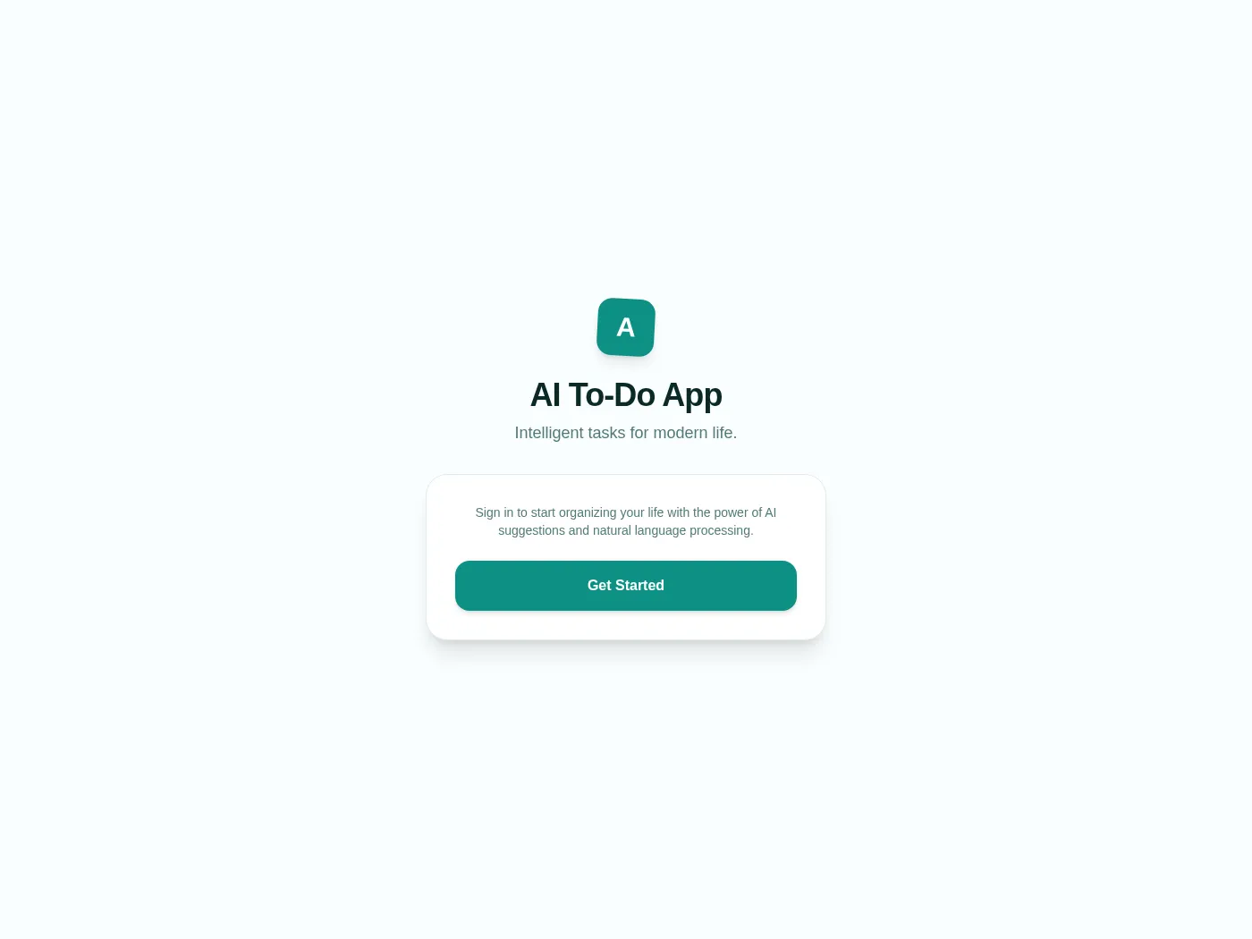 AI To-Do App