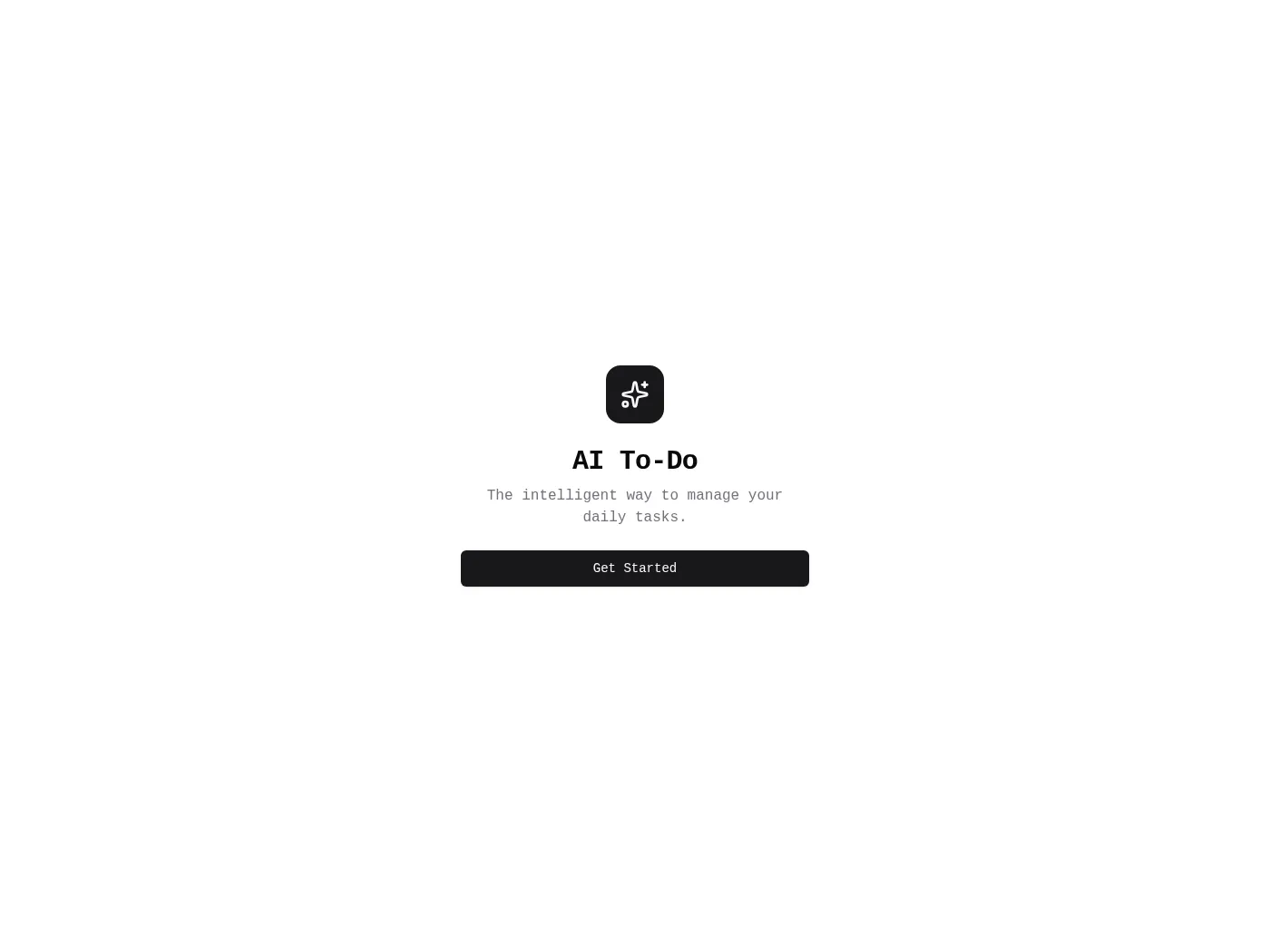 AI To-Do App