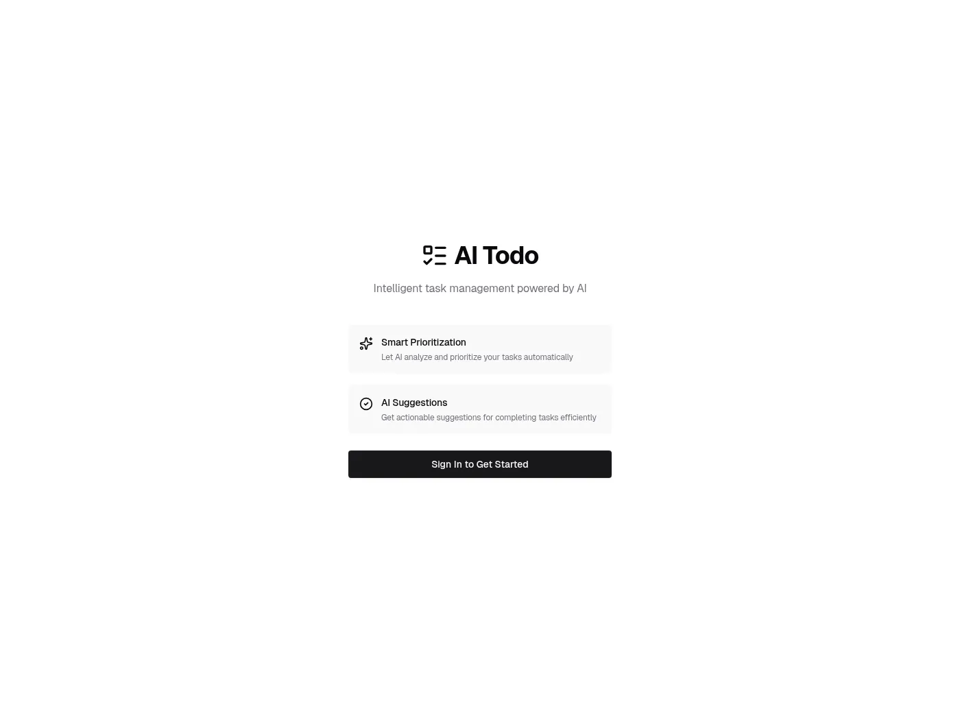 AI To-Do App
