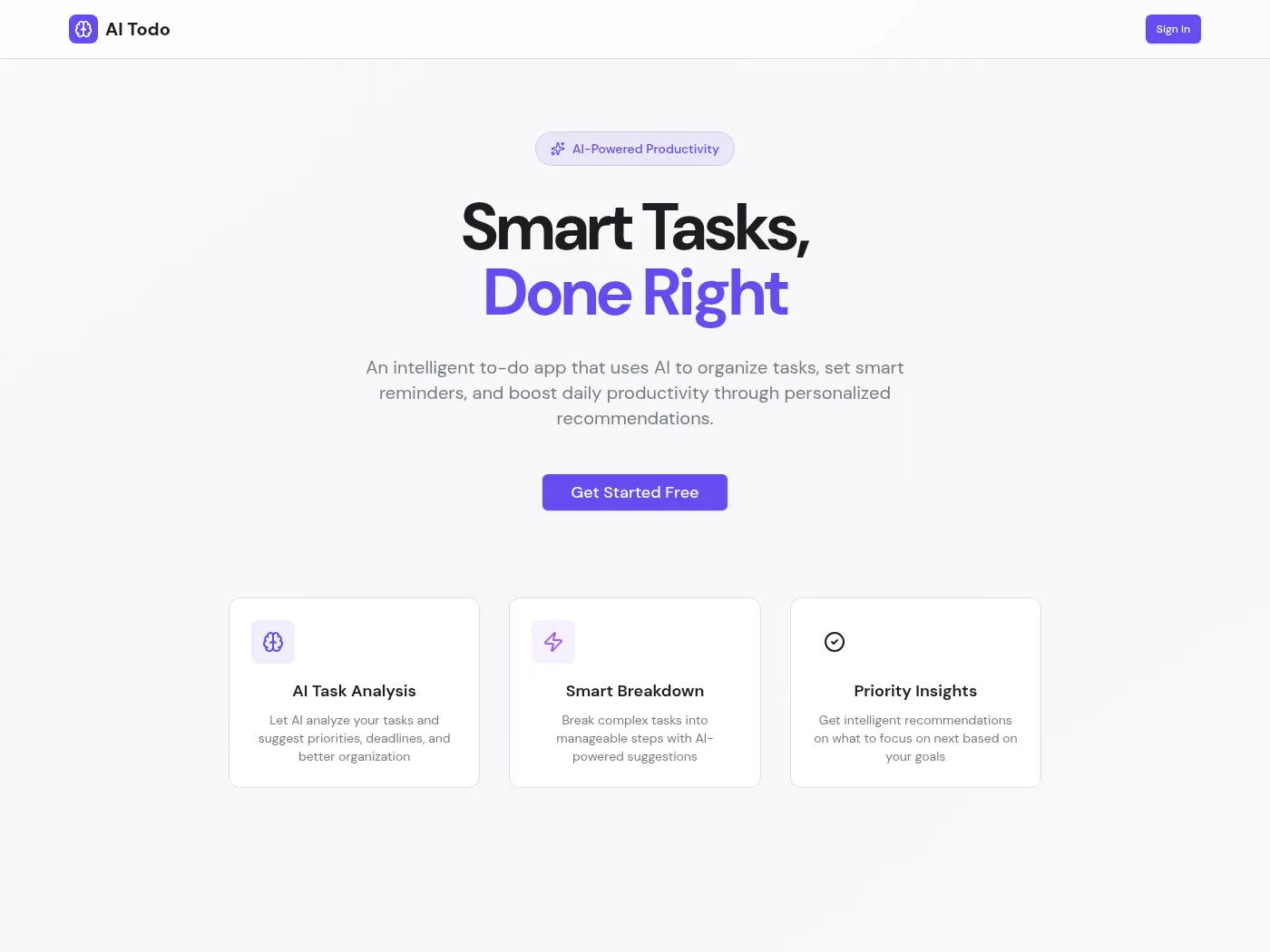 AI To-Do App