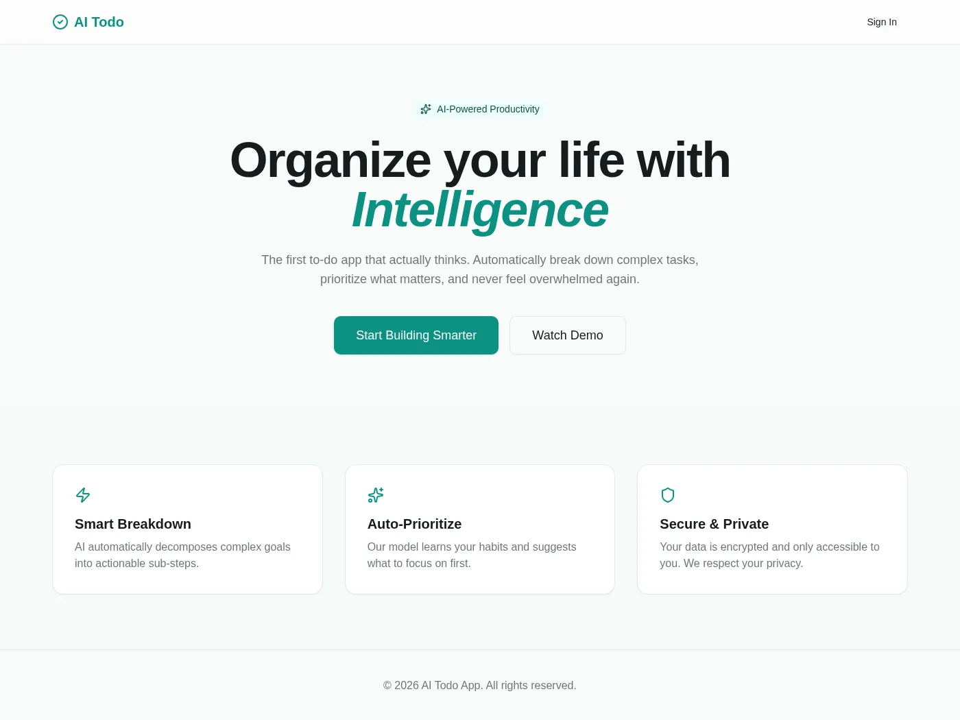 AI To-Do App