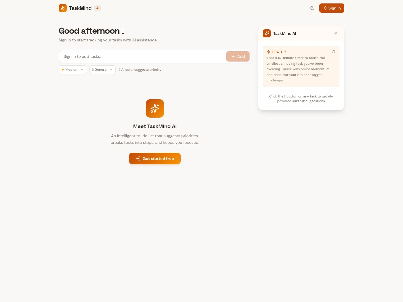 AI To-Do List