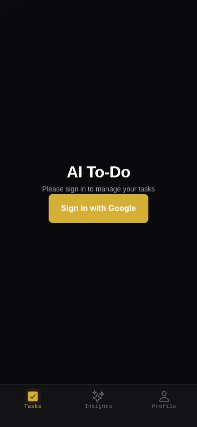AI To-Do Mobile