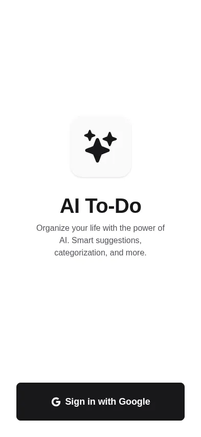 AI To-Do Mobile