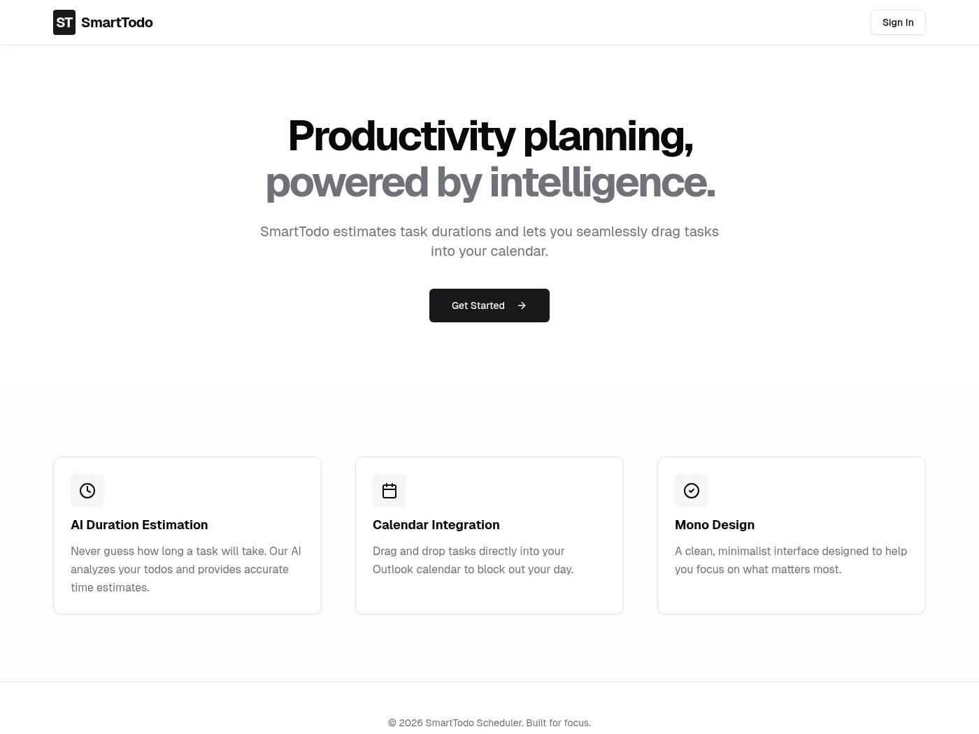 SmartTodo Scheduler