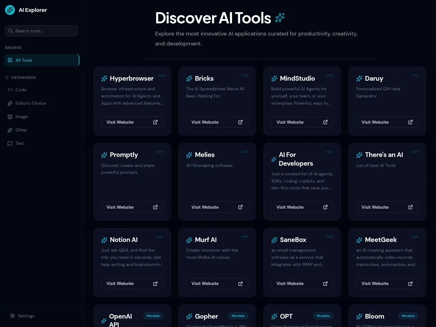 AI Tools Explorer