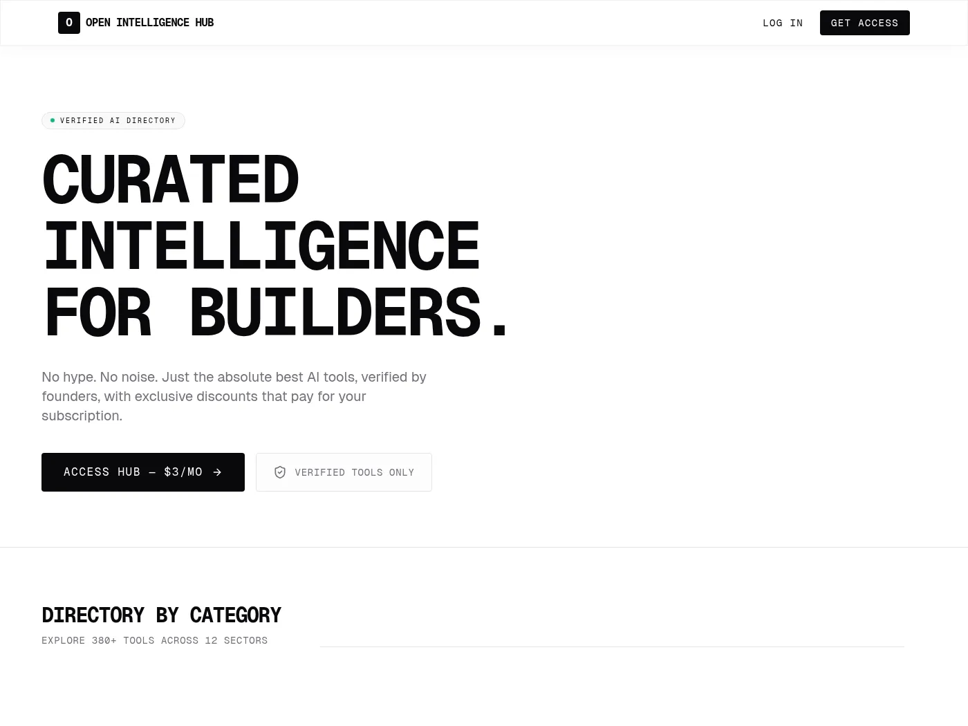 Open Intelligence Hub