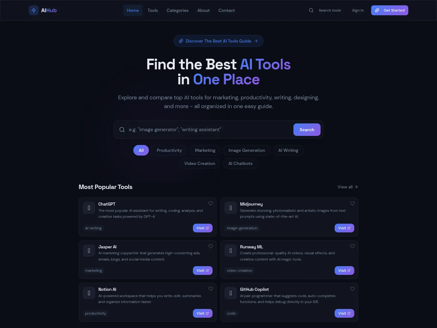 AI Tools Directory Hub