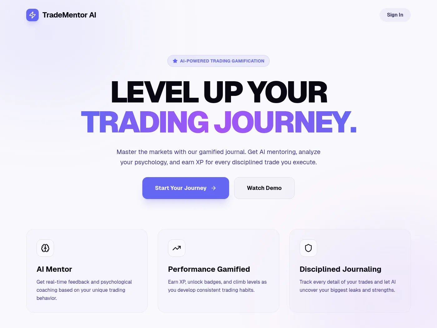 TradeMentor AI Journal