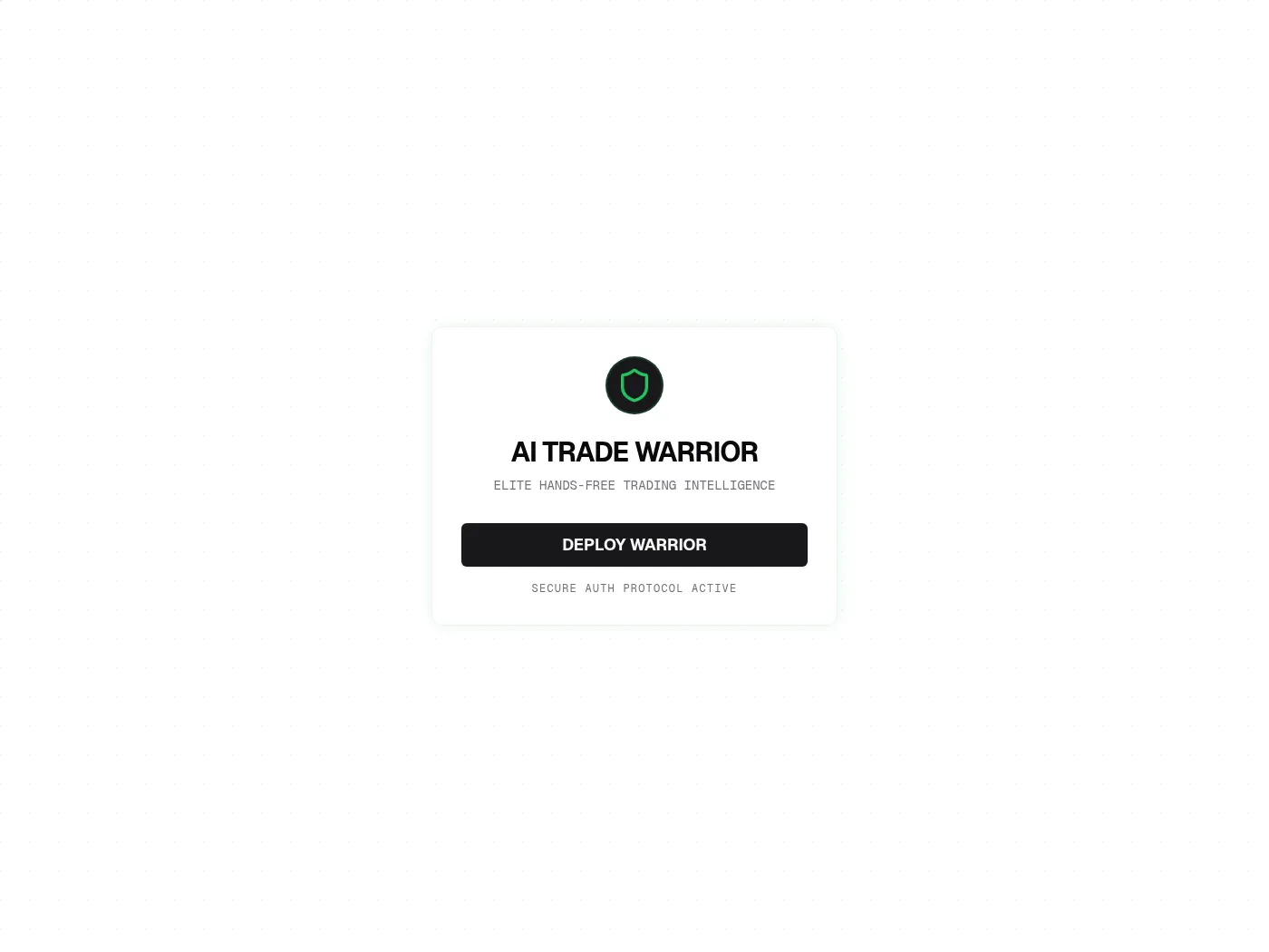 AI Trade Warrior