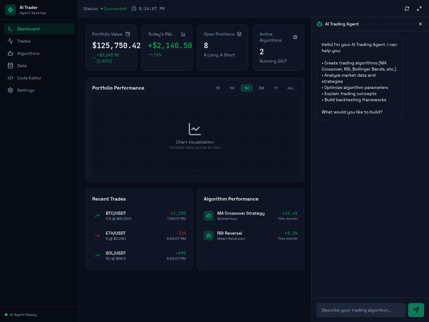 AI Trader Agent Desktop