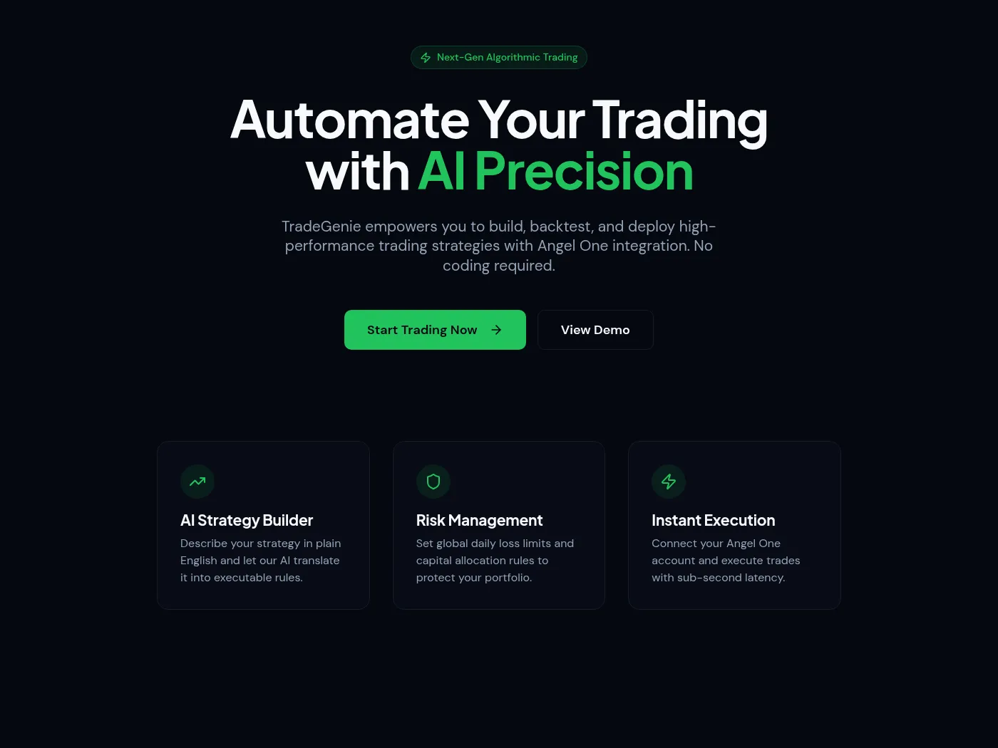 TradeGenie AI Platform