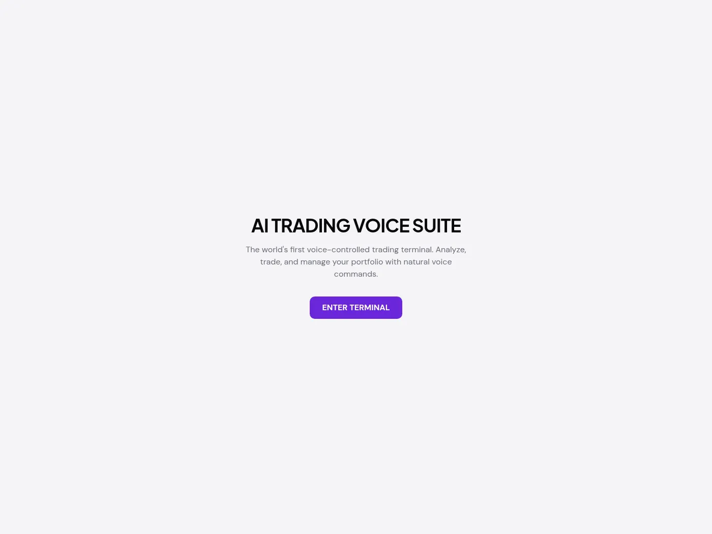 AI Trading Voice Suite
