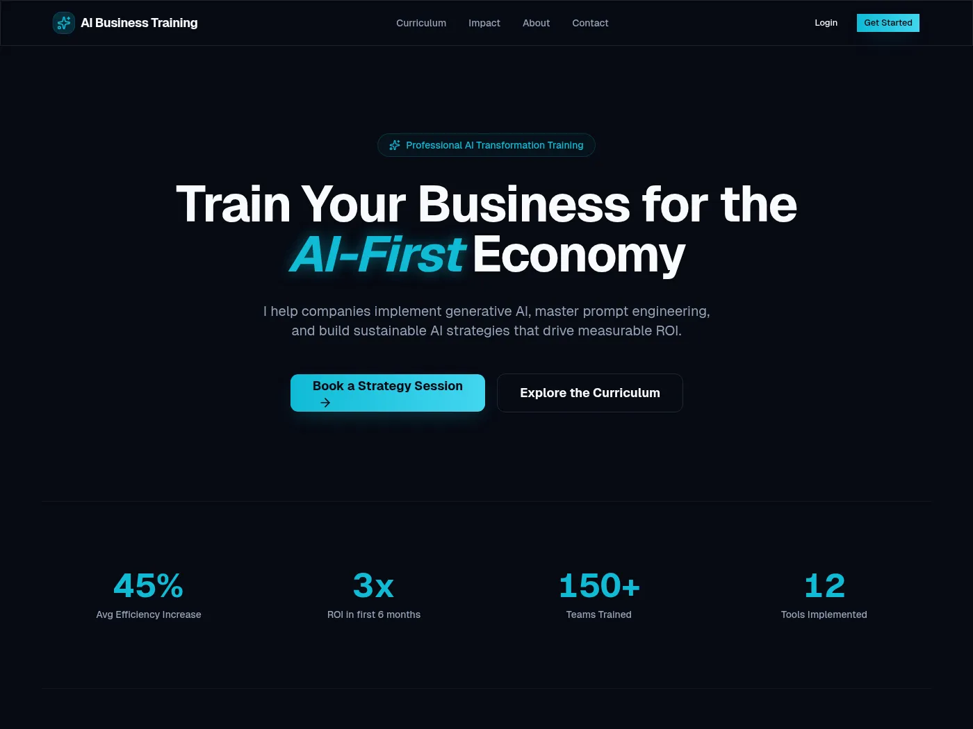 AI Business Training Site