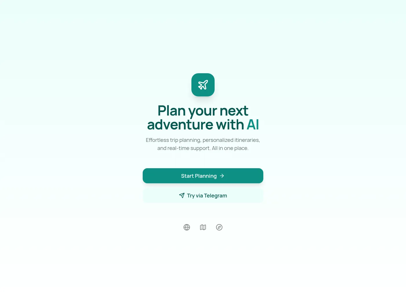 AI Travel Planner UI