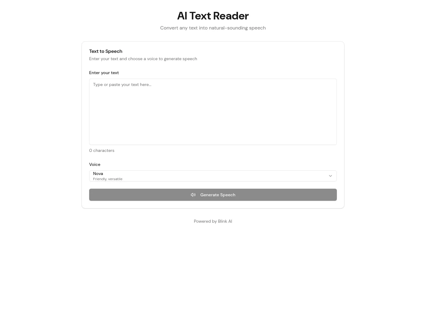 AI Text Reader