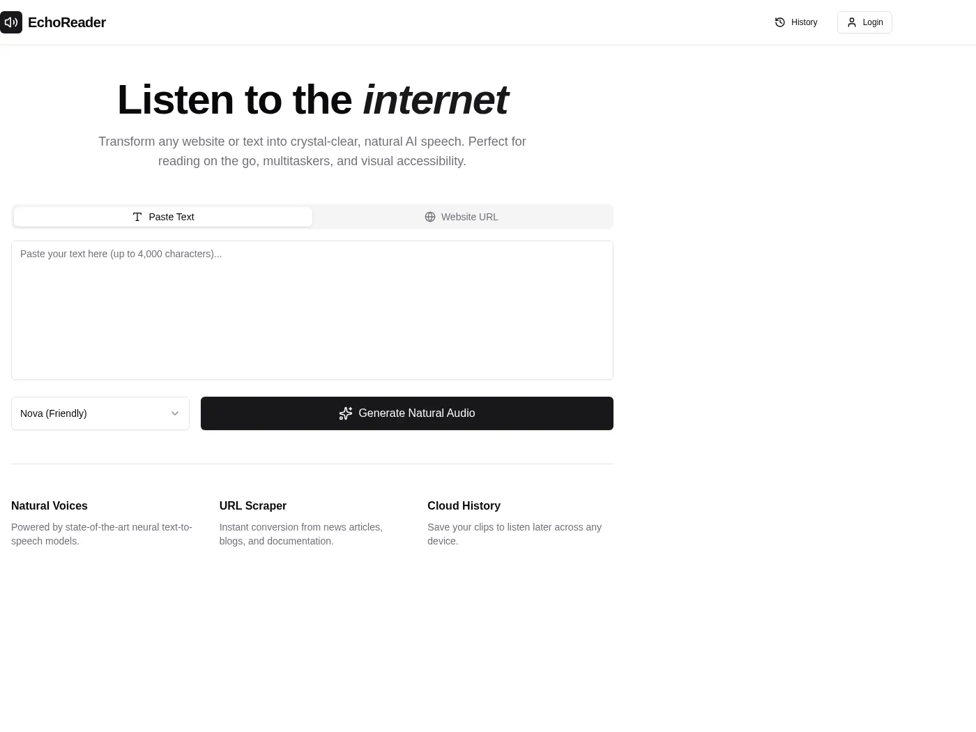 AI Text-to-Speech Reader