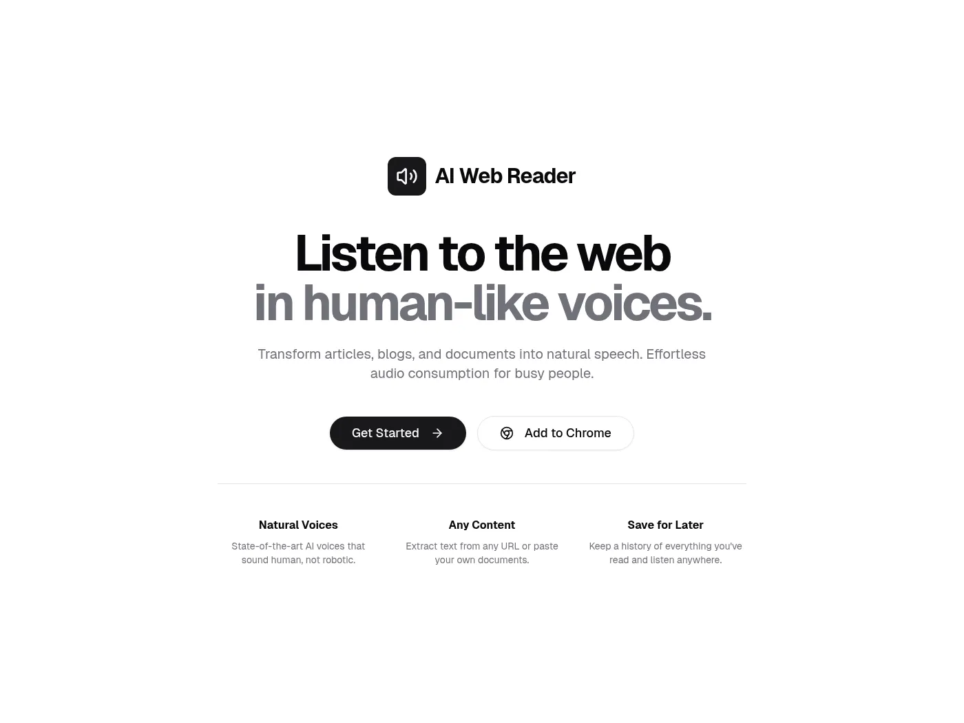 AI Web Reader