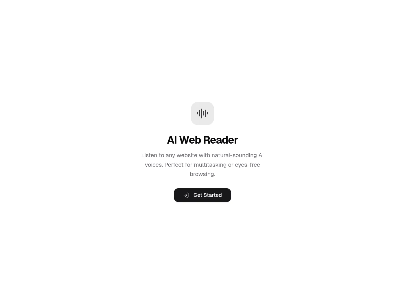 AI Web Reader